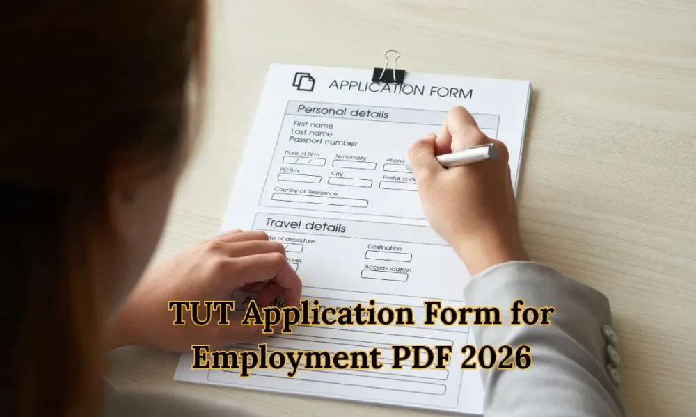 TUT Application Form for Employment PDF 2026